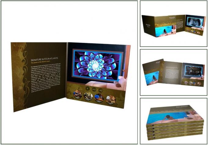 Advertising lcd video mailer , lcd video business cards for fair display